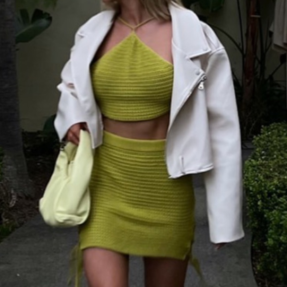 Green Knit 2 Piece Set Luba B Gem